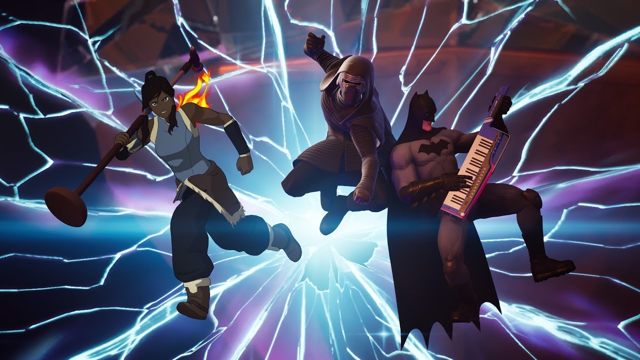 Fortnite Master of Puppets Batman Kylo Ren and Korra - YouTube