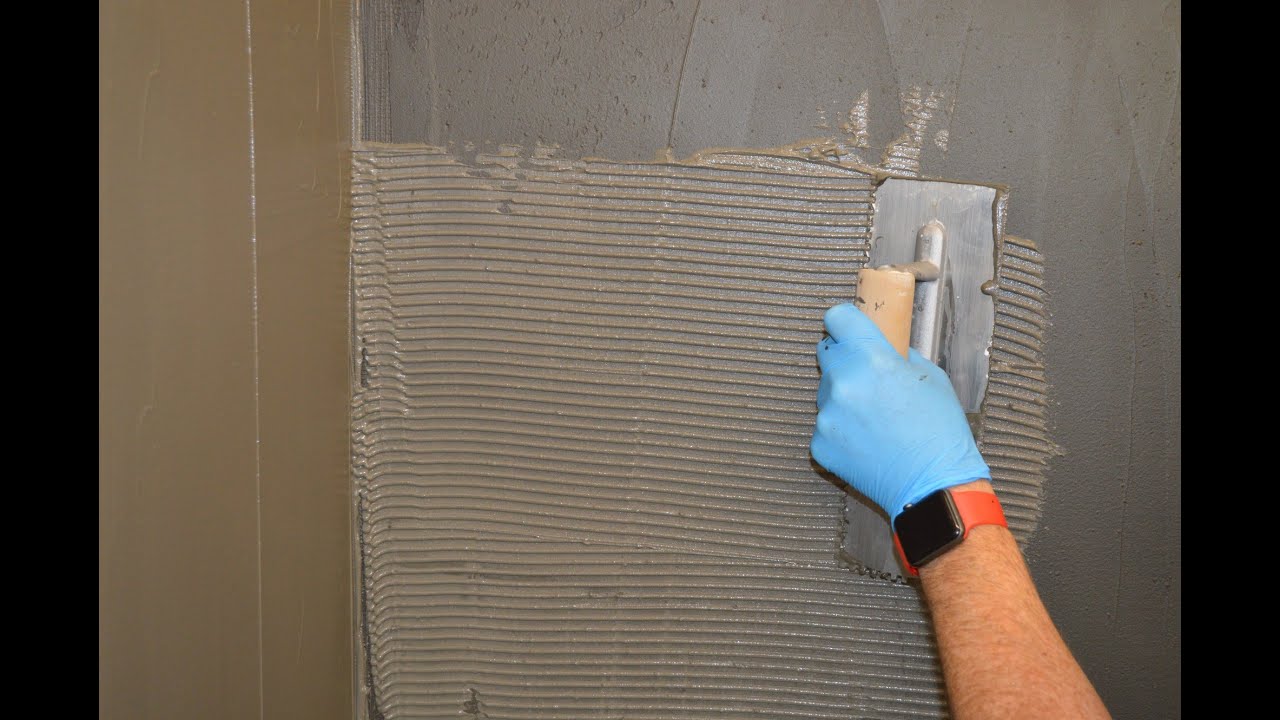 How to waterproof a background with BAL Tank-it - YouTube