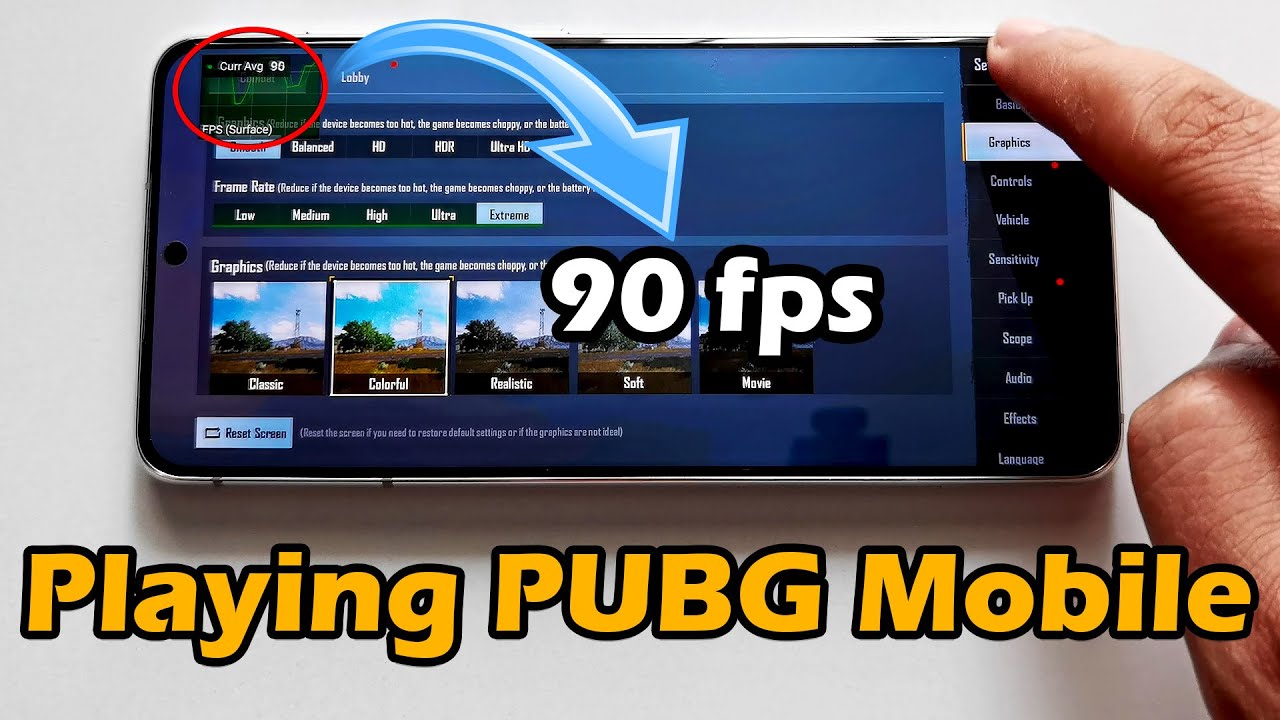 How To Enable 90FPS Samsung When Playing PUBG Mobile - YouTube