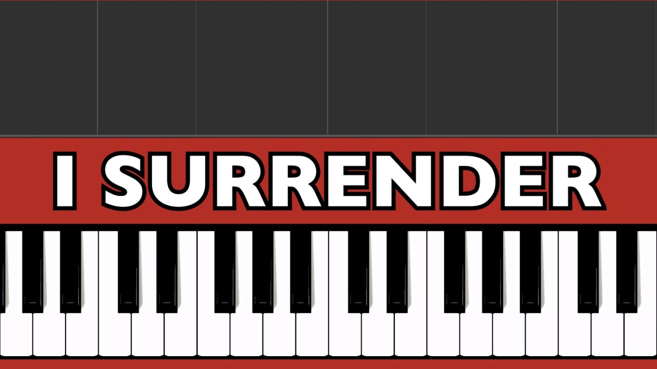 I Surrender - Hillsong Worship - Piano tutorial - YouTube