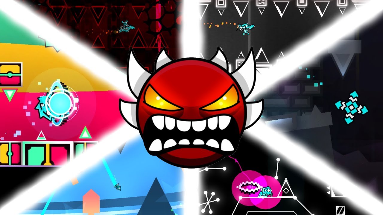 All of my Extreme Demon Reactions! (#1-#70) | Geometry Dash - YouTube