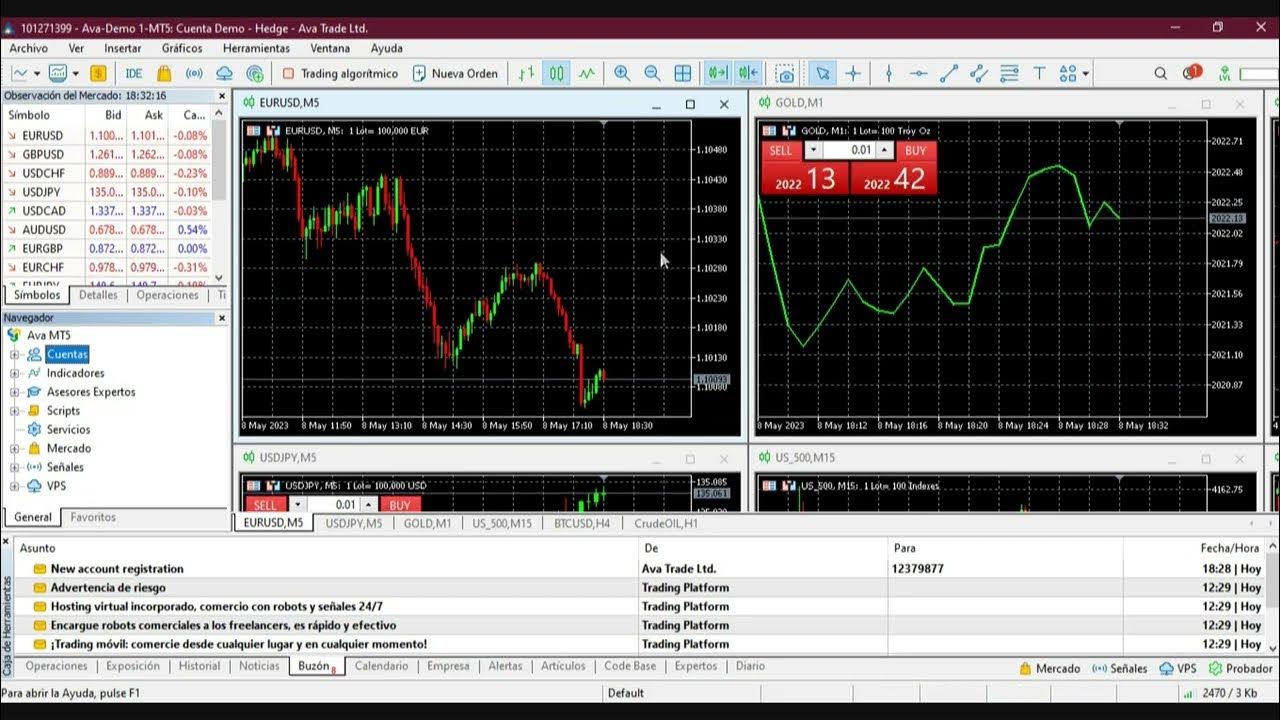 Como crear una cuenta demo para MetaTrader 5. - YouTube