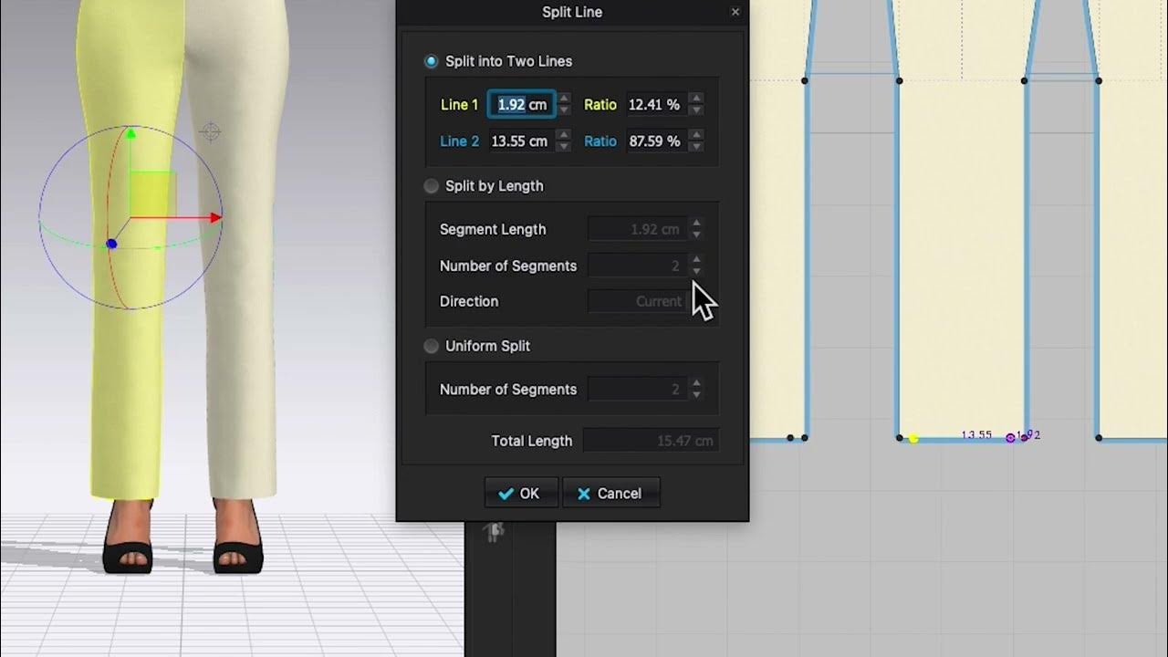 Make pant patterns clo 3d with auto pattern making tool clo 3D/parametric pattern clo/time lapse ...