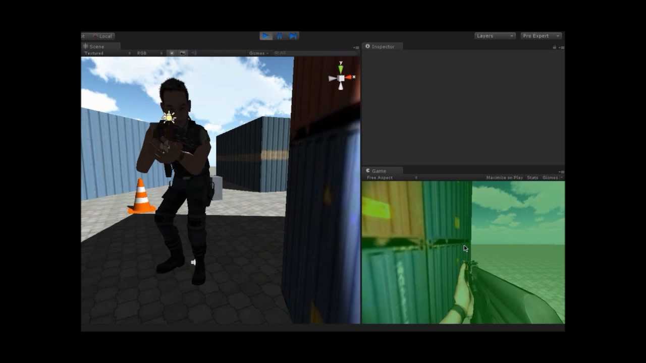 [DC GAMES] Unity 3D FPS Project 2012 Updates 2 - YouTube