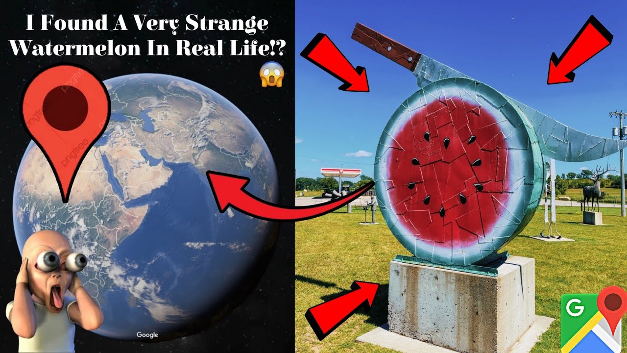 🤯😰I Found Very Strange Watermelon In Google Earth!? #viral #map # ...
