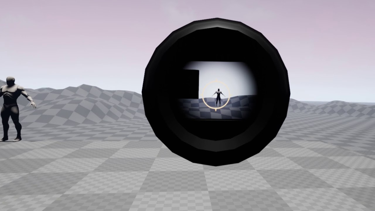 Scope Example VR preview Night Vision Thermal UE4 - YouTube