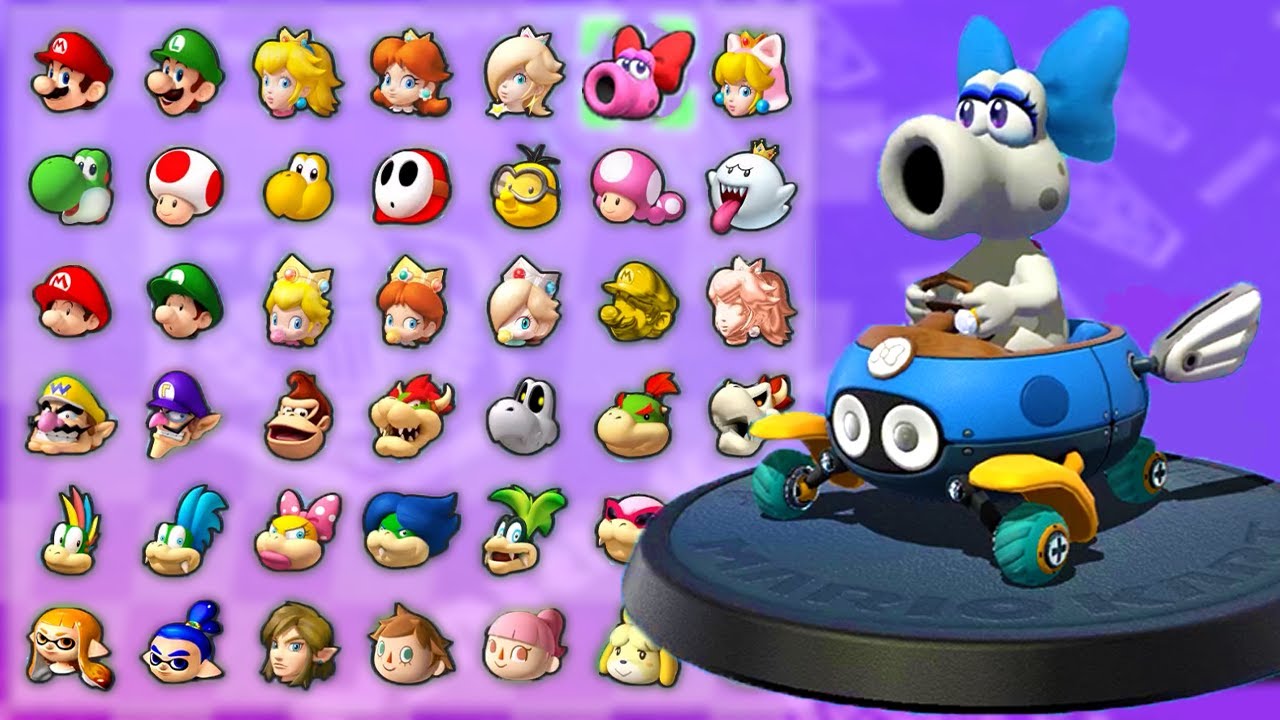 Mario Kart 8 Deluxe - 200cc Fruit Cup Wave 4 DLC (White Birdo Gameplay ...