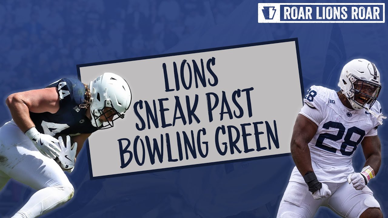 #8 Penn State 34, Bowling Green 27: Lions Get Past the Falcons - YouTube