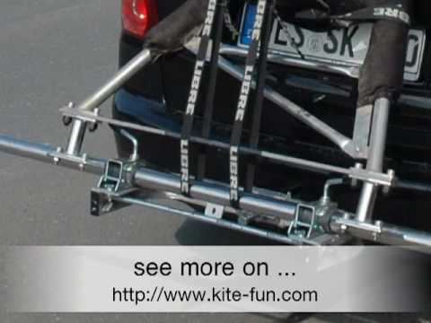 Libre Dragster Kite Buggy mod on Eufab Porter - YouTube