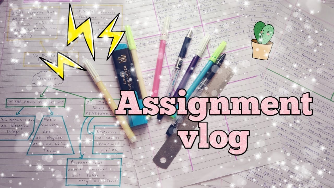 Assignment Vlog / Homework vlog - YouTube