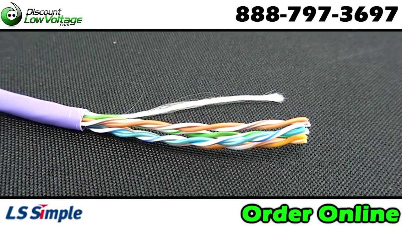 Bulk Cat5e PVC Purple Violet Cable 1000ft - YouTube