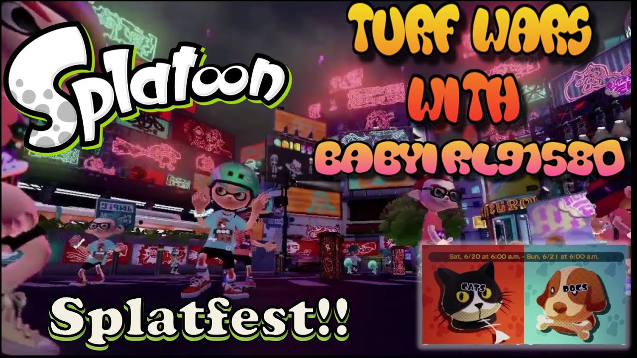 Splatoon Splatfest Team Dog Live with Babygirl91580 - YouTube