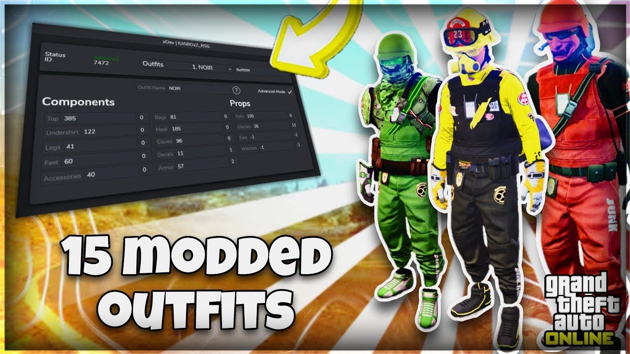 [XDEV OUTFIT EDITOR] 15 MODDED OUTFITS ( MÂLE ) GTA ONLINE 1.70 *2025 ...