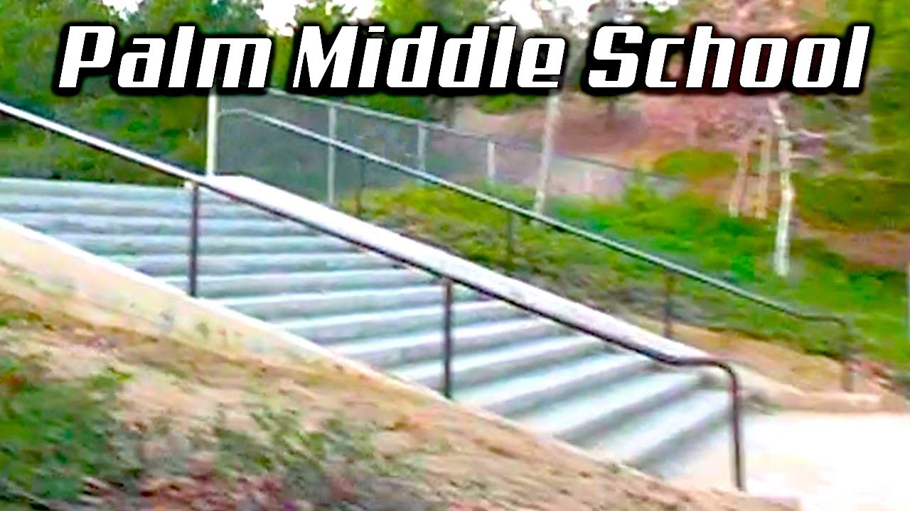 Iconic Skate Spots #56 - Palm Middle School - YouTube