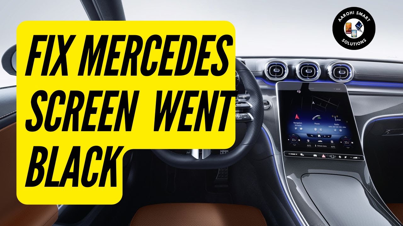 How to Fix Mercedes Benz Screen Went Black - YouTube