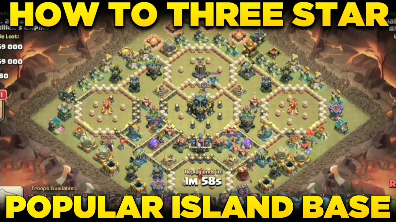 How to 3 Star Th17 Popular Island Base | Th17 Attack Strategy for ...