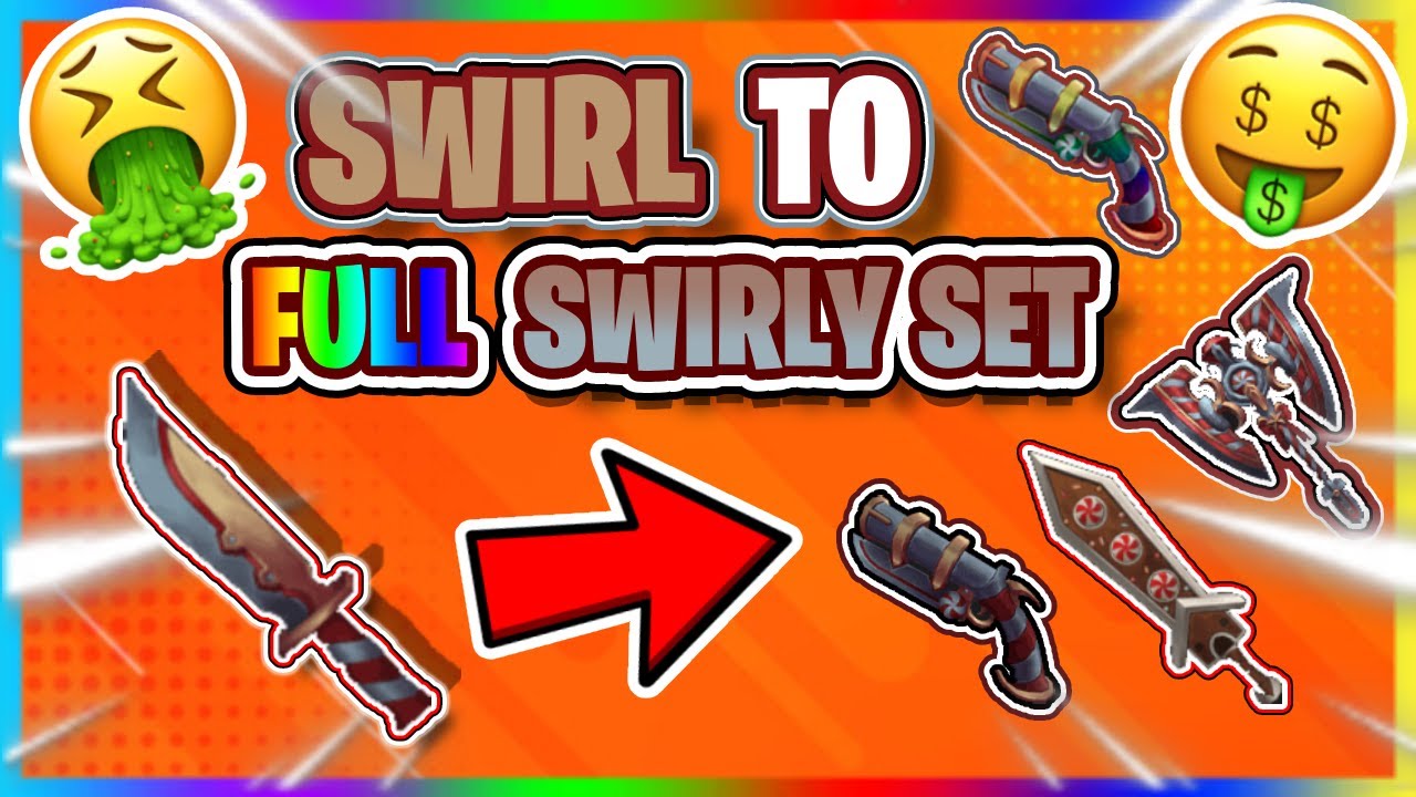 Swirl to FULL Swirly Set #1 MM2 Trading Challenge | I GOT MY FIRST ...