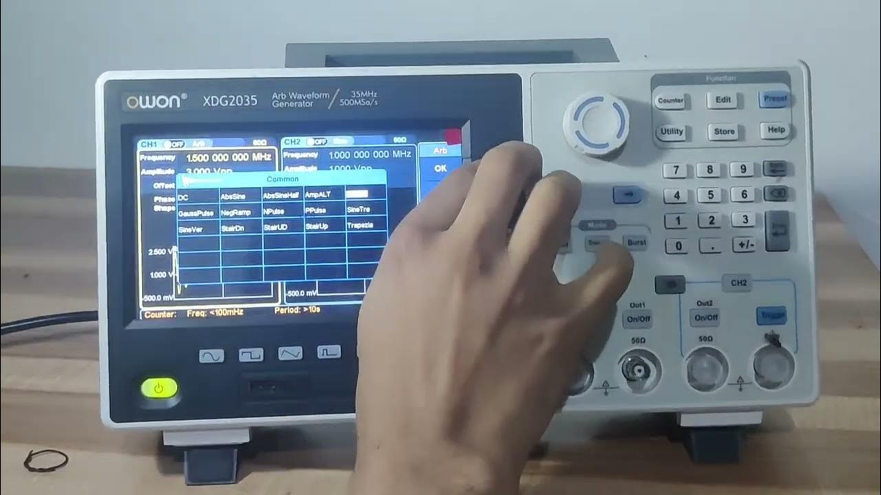 OWON XDG2035 Arb Function Generator. - YouTube