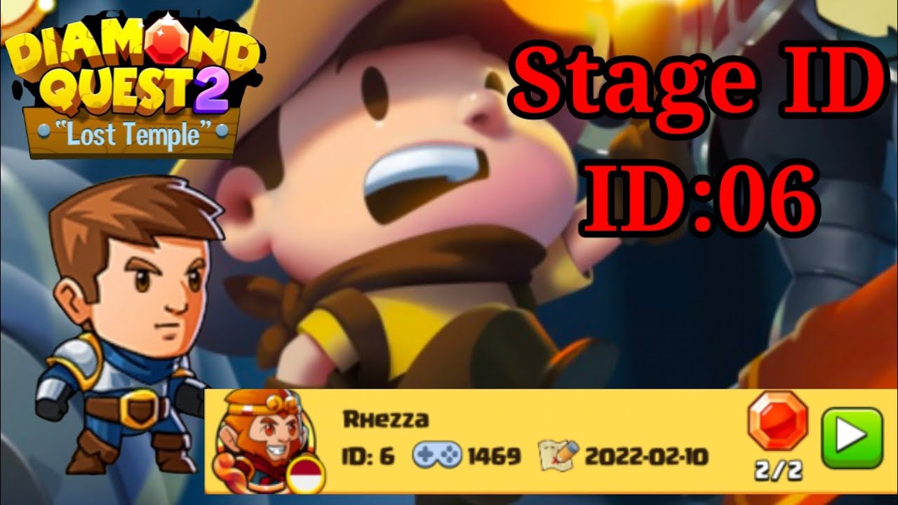 Diamond Quest 2 Lost Temple New Crated Stage ID 06 Play by Best Gamer ...