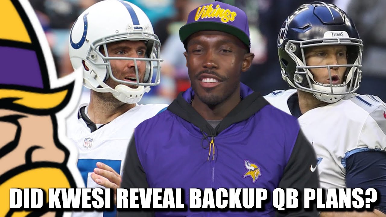 Did Kwesi Tip His Hand on Vikings Backup Quarterback Plans? - YouTube