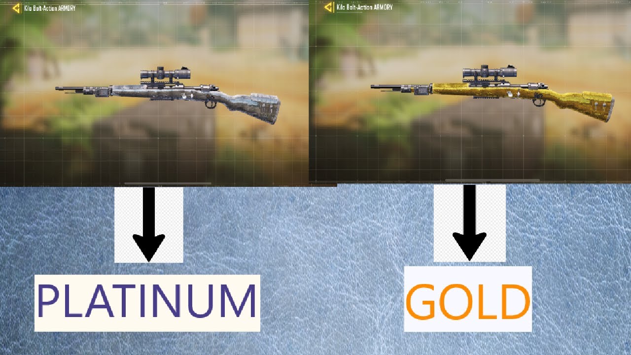 Today I unlocked the Gold AND PLATINUM Camo for my Kilo-Bolt Action ...