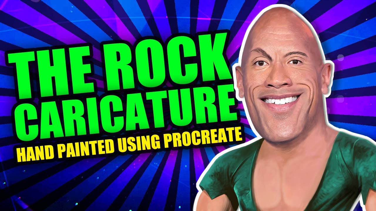 The Rock Caricature by Rob Doyle - YouTube