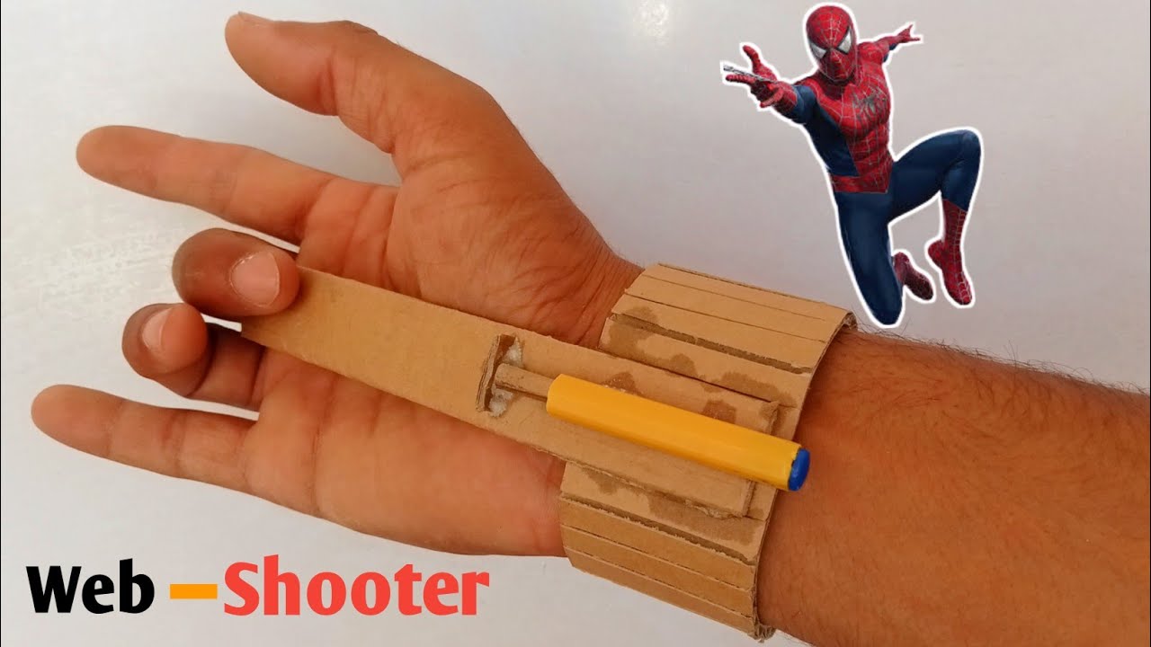 How to make Spider-man Web-Shooter with Cardboard - YouTube