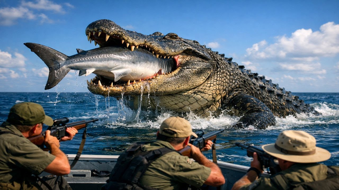 🔥 HEROIC RESCUE! 15ft ALLIGATOR Brutally Attacks Bull Shark - Life ...