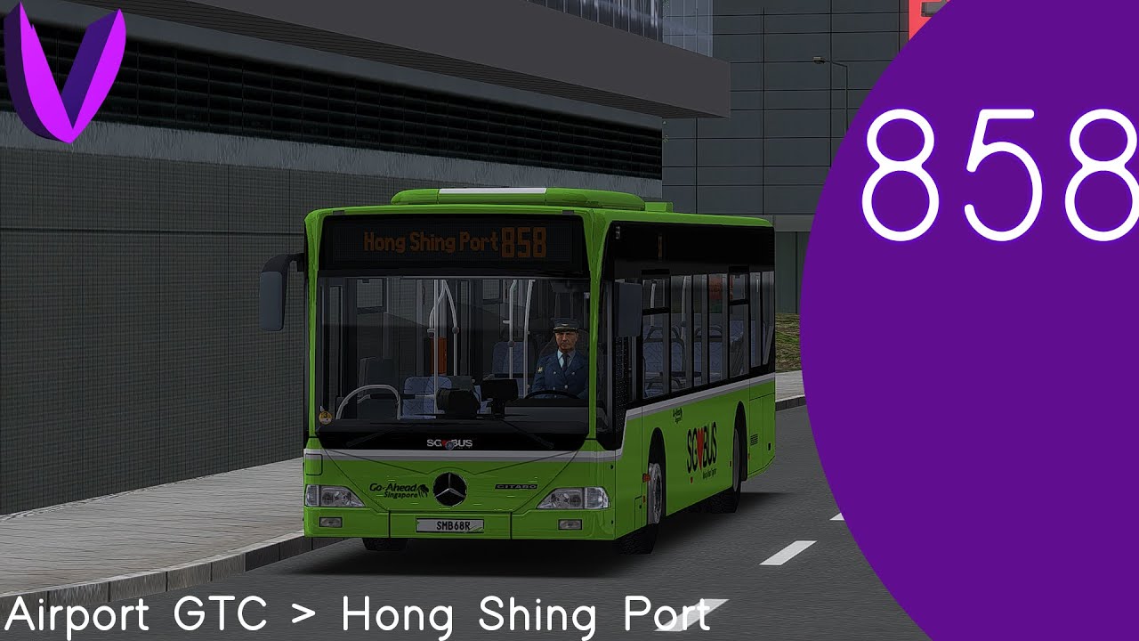 (OMSI 2) - Mercedes Benz OC500LE (GASG) Service 858 Airport GTC - Hong ...