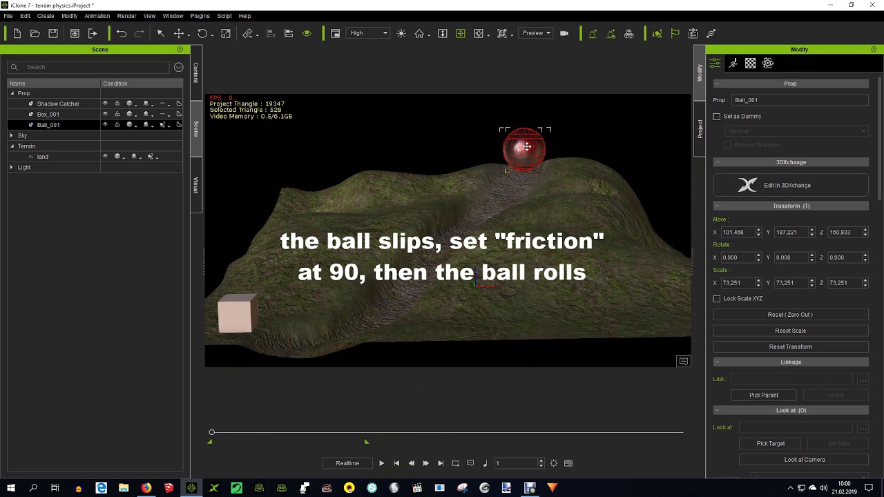 Iclone 7 Tutorial Terrain And Physics Youtube