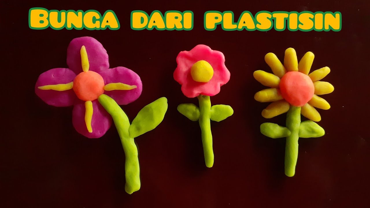 MEMBUAT BUNGA DARI PLASTISIN MALAM | Clay Flowers || Kelas 2 Tema 6 ...