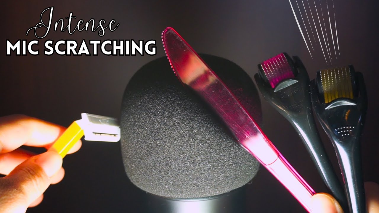 ASMR Mic Scratching with Extremely Sharp Objects - NO TALKING - YouTube