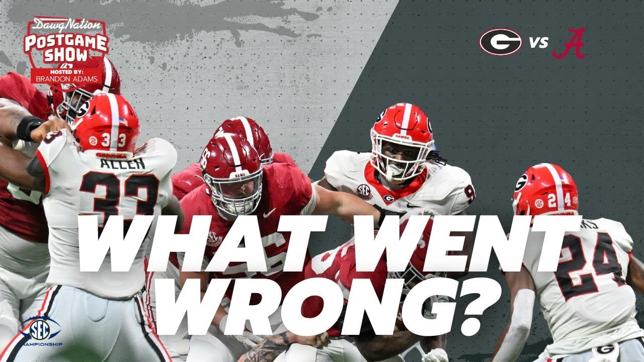 Let's talk about what went wrong for UGA in loss to Alabama - YouTube