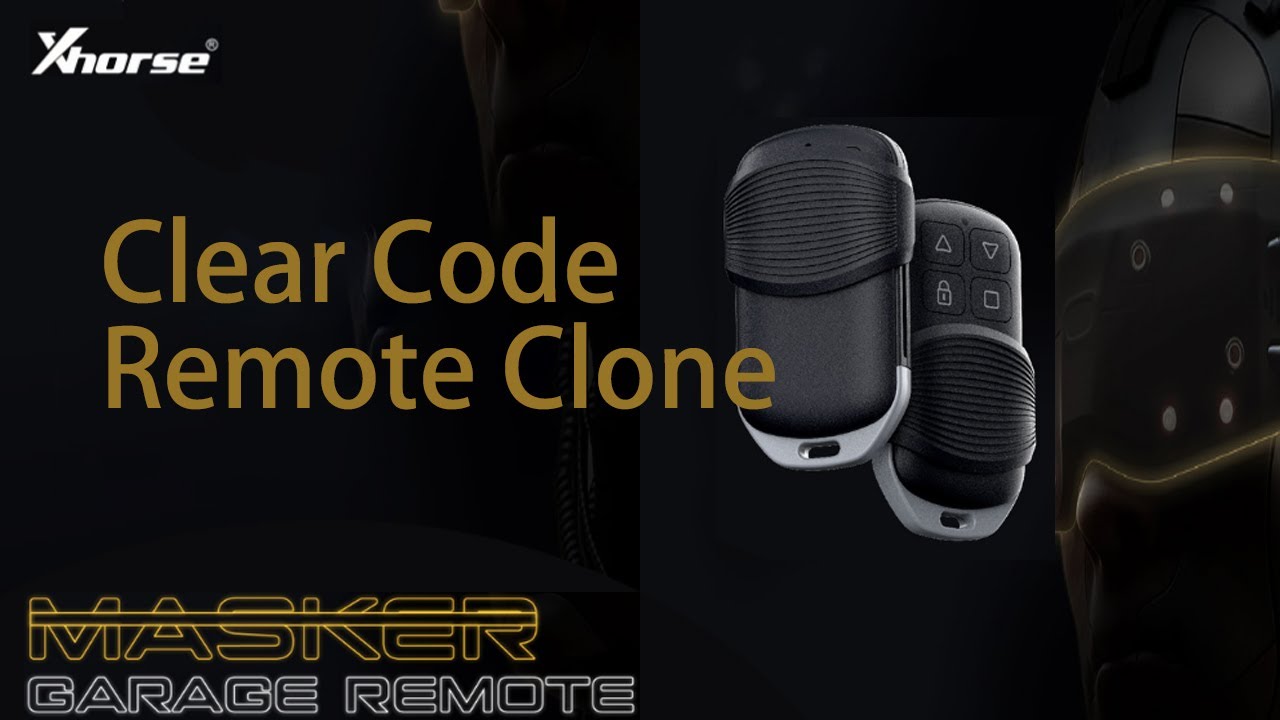 Xhorse Masker Garage Remote - Clear Code and Remote Clone Guide - YouTube