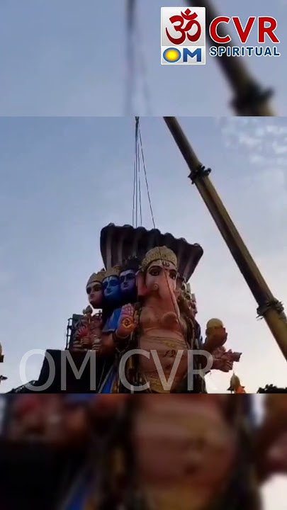 ఖైరతాబాద్ మహాగణపతి శోభాయాత్ర | Khairatabad Mahaganapati Shobhayatra | Om CVR Special - YouTube