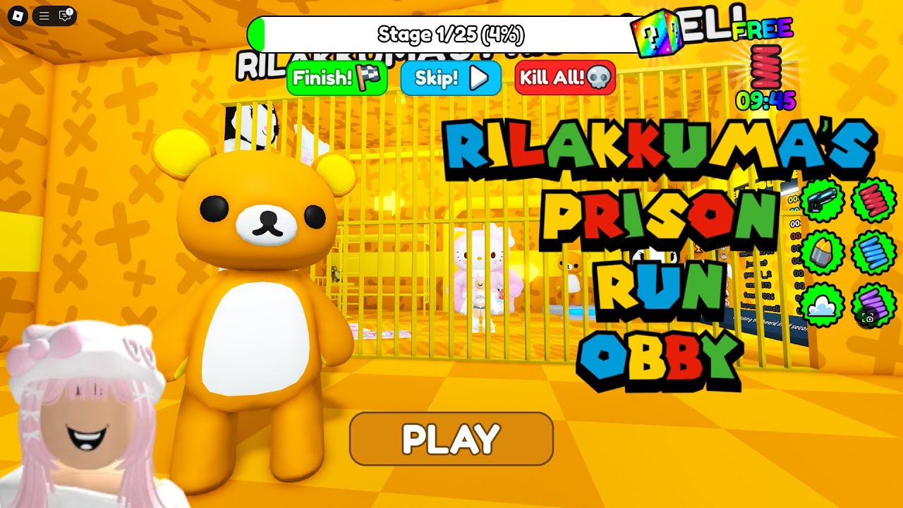 🐻 RILAKKUMA'S PRISON RUN! (Obby) #roblox #robloxobby - YouTube