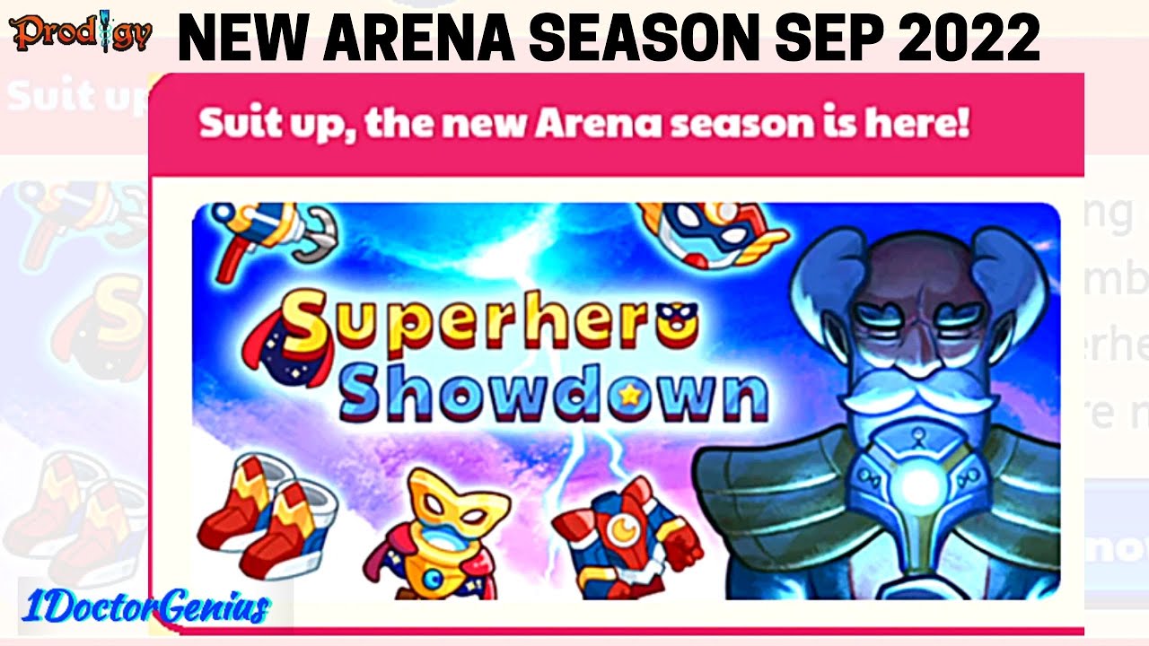 SUPERHERO Showdown NEW ARENA SEP 2022 : Prodigy Superhero Pets with 9K ...