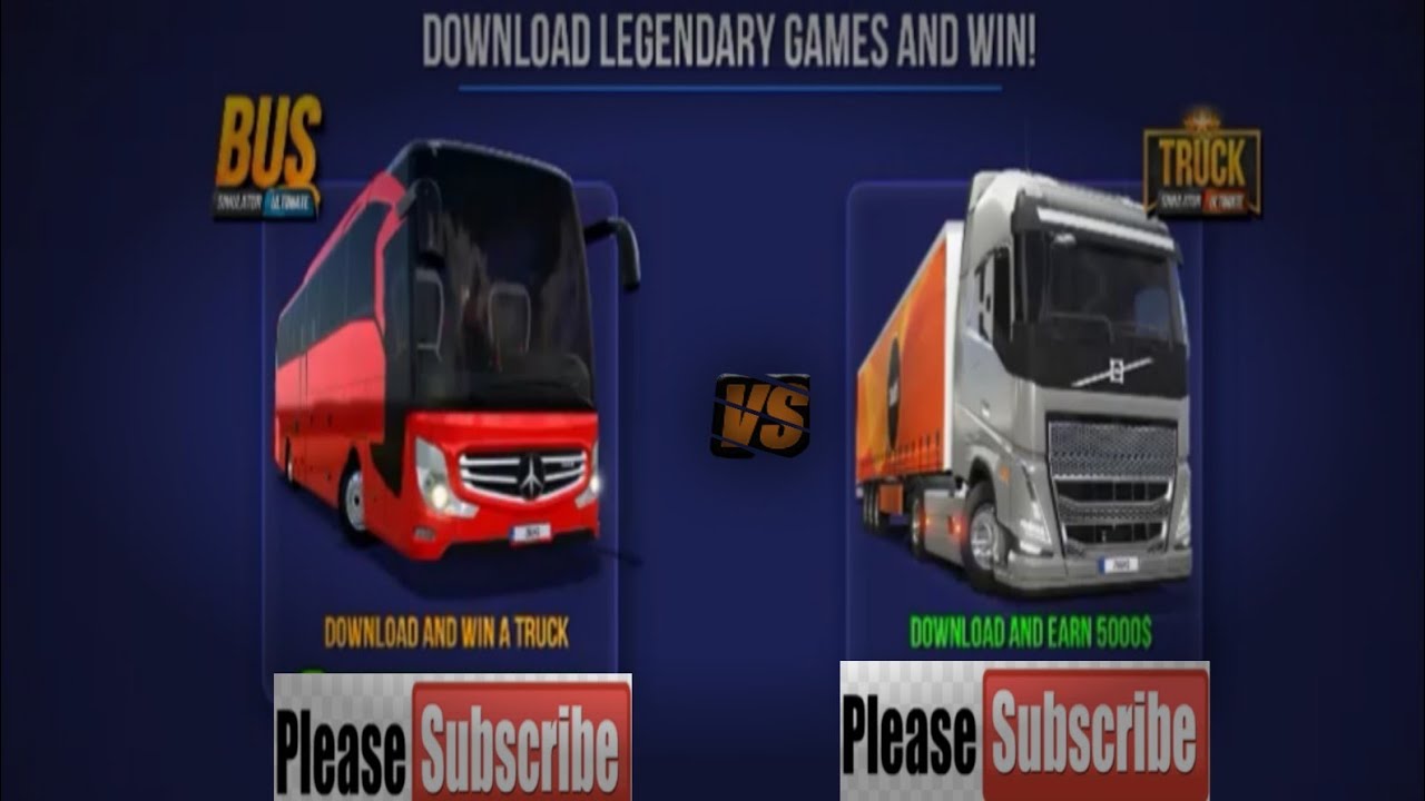 Bus vs Truck simulator - simulator Bus vs Track #games #hd #3d # ...