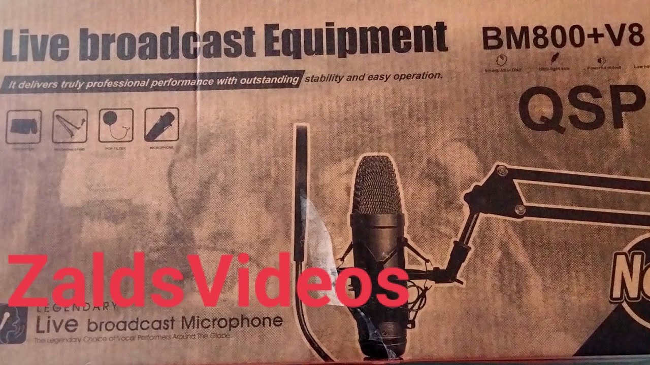 BM800+V8 Live Broadcast Equipment For Streaming and Singing 💐 - YouTube