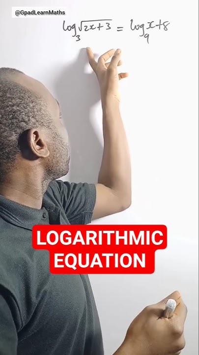 How to solve a Logarithmic equation with different bases #logarithms # ...