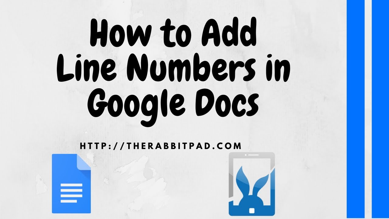 How To Add Line Numbers Google Docs YouTube How To Add Line Numbers Google Docs YouTube