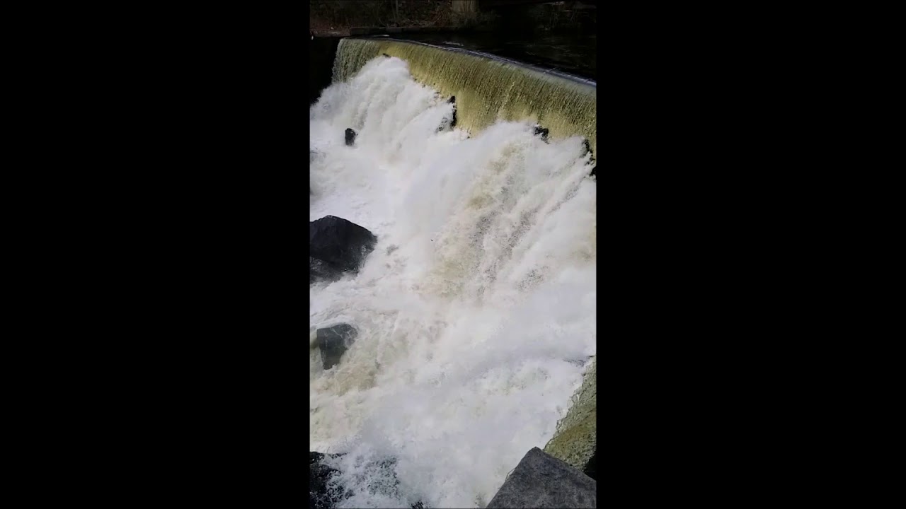 Rushing Waters of Uncas Leap at the Lower Falls, Wednesday, April 15 ...