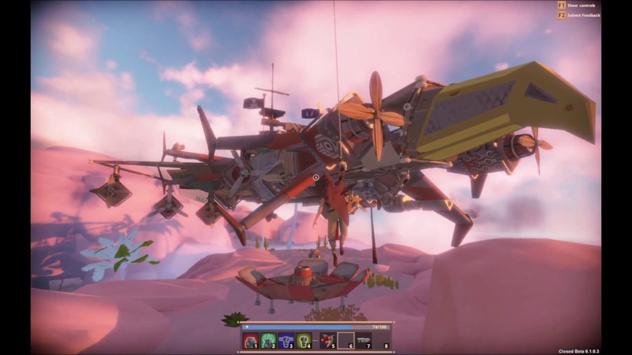 Worlds Adrift! New Ship! 14 Engines with 6 Turrets! :D - YouTube