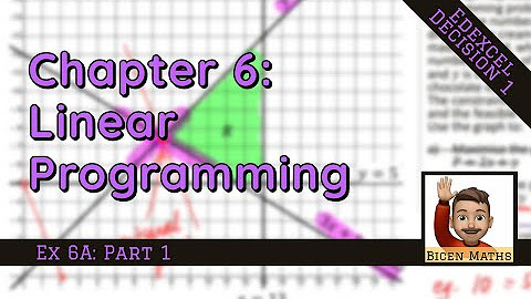 Chapter 6: Linear Programming 💻 (Decision 1) - YouTube