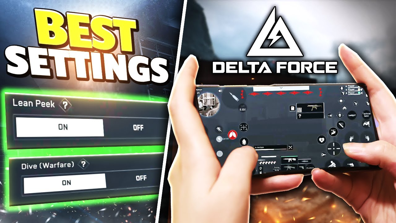 Delta Force Mobile Best Settings & Different HUD Codes: 2 Fingers, 4 Fingers & 5 Fingers - YouTube