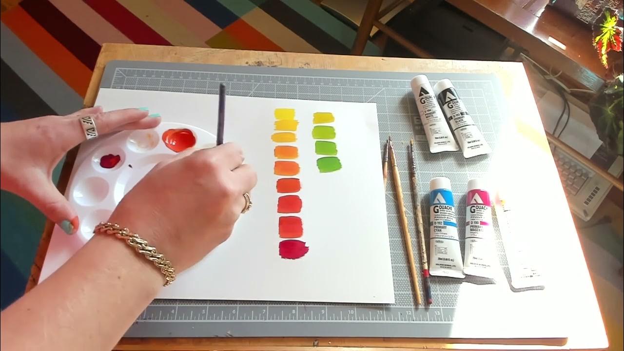 Color mixing demo - YouTube