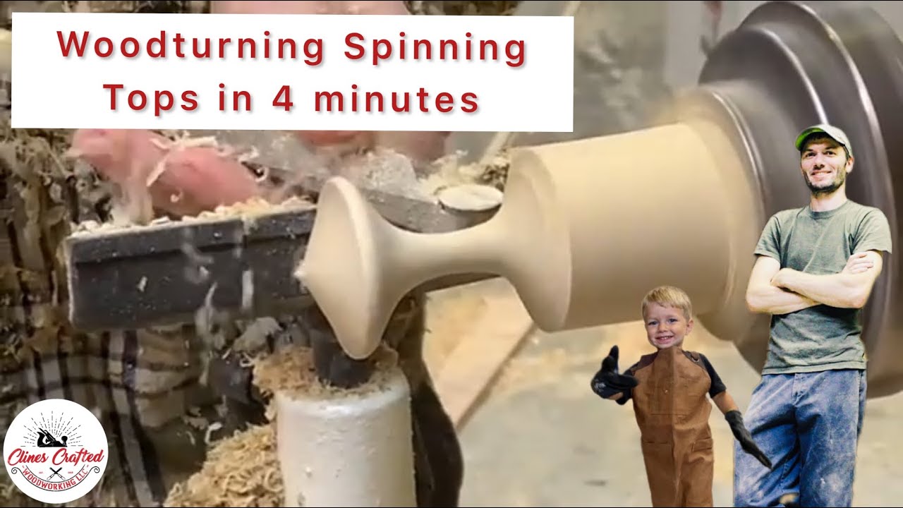 Woodturning How to: wooden spinning top in 4 minutes - YouTube