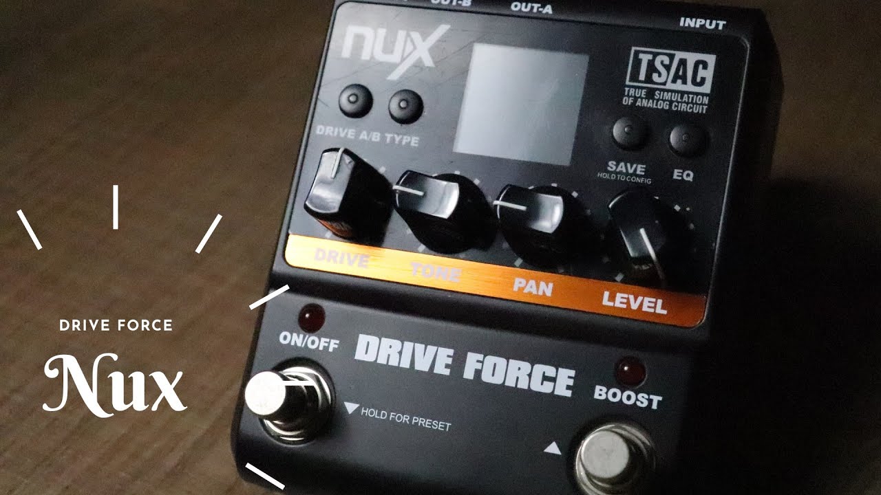 Pedal NUX Drive Force - Review/Teste - Jeferson Basso #04 - YouTube