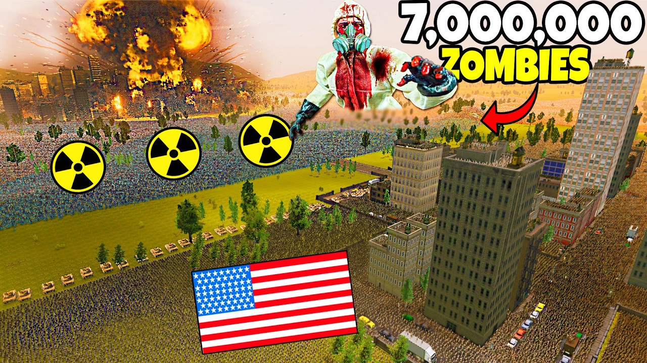 Can Modern US ARMY hold CITY WALLS vs 7,000,000 NUCLEAR ZOMBIES ...
