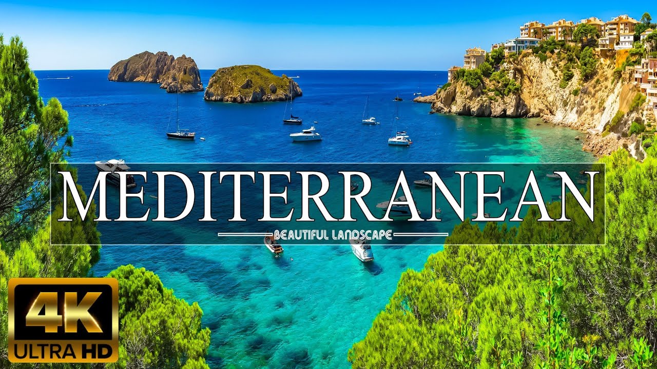 FLYING OVER MEDITERRANEAN 4K UHD| 10 Amazing Places You Should Visit In ...